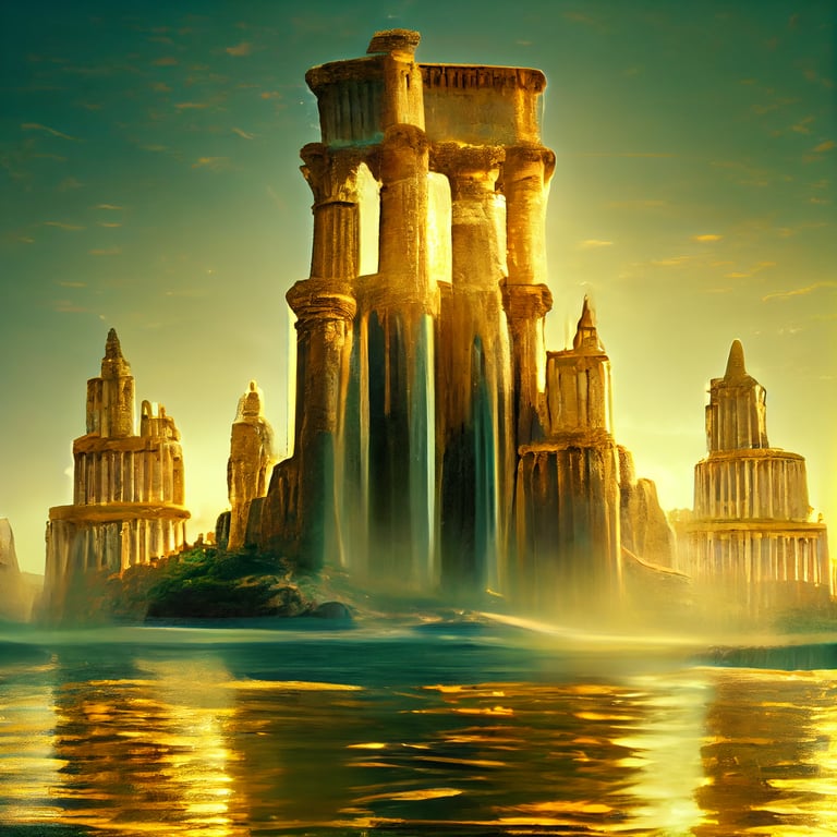 Temple Of Poseidon In Atlantis