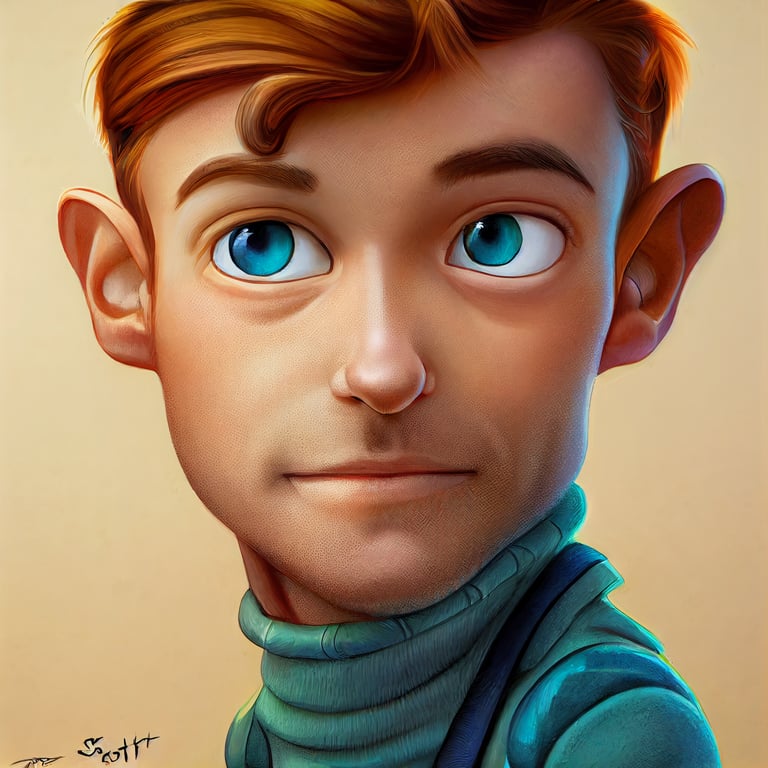 prompthunt: shorturl.at/dIPQW pixar style long shot portrait, fantasy ...