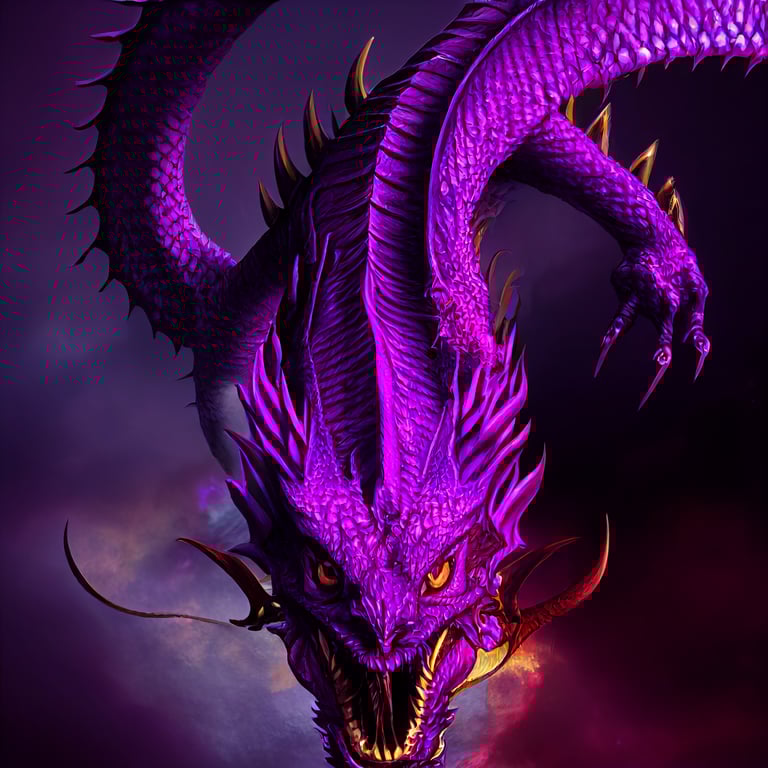 Purple Dragons Wallpaper