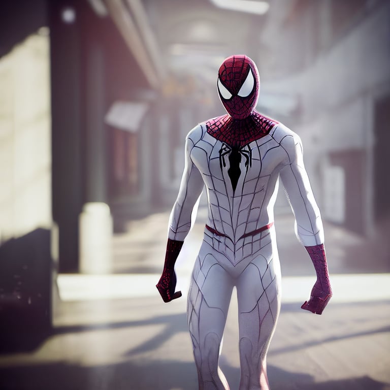 White Spiderman