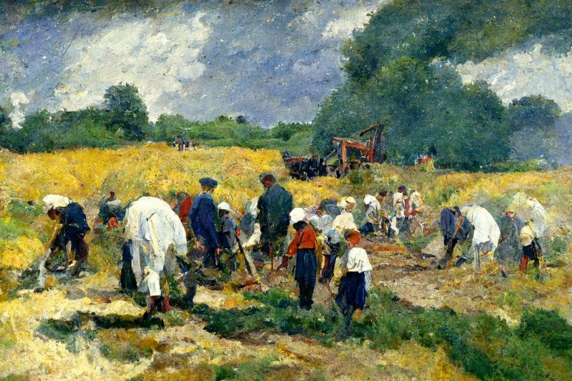 Peasants Working In The Field
