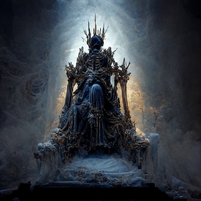 King On Throne Art