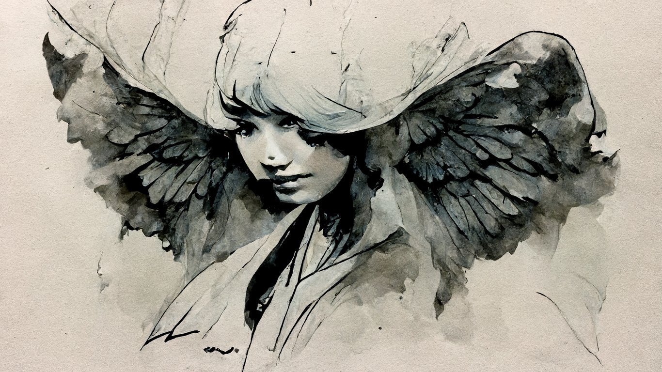 Fallen Angel Drawings