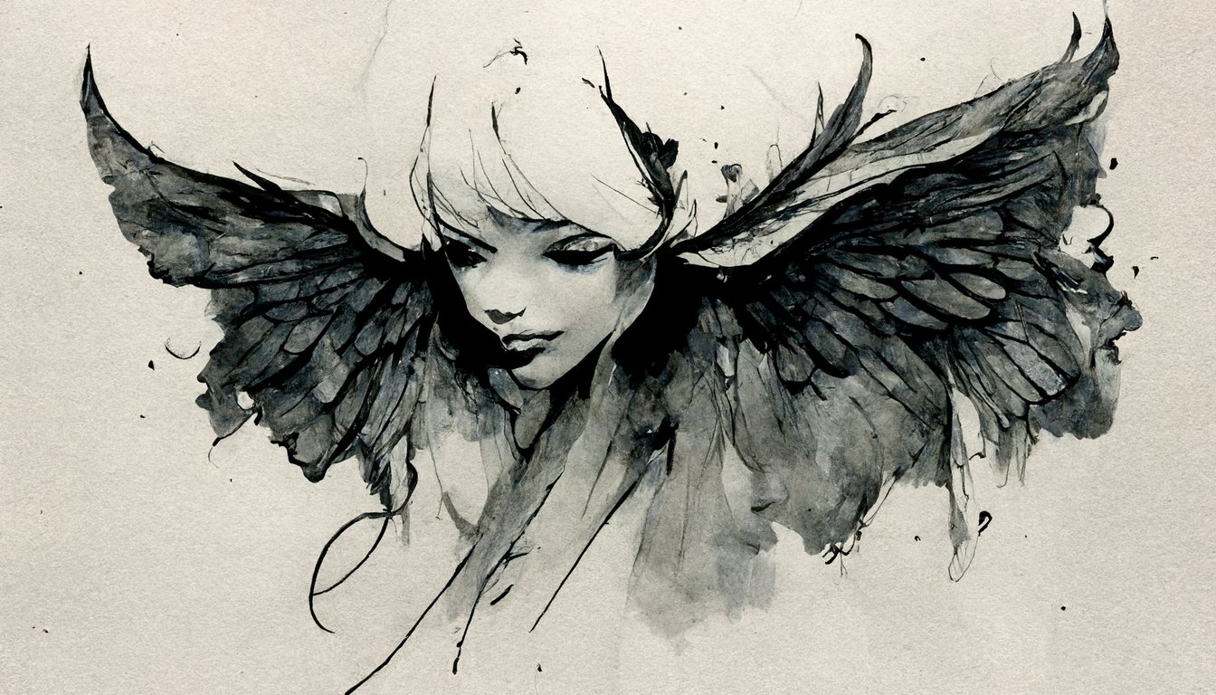 Fallen Angel Drawings