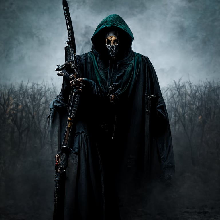 Grim Reaper With Guns