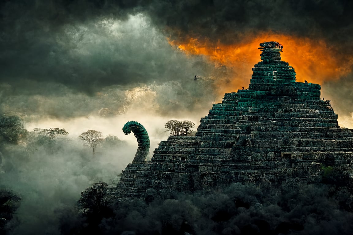 Mayan Pyramid Wallpaper
