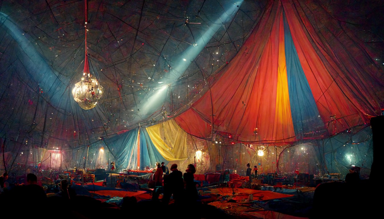 Inside Circus Tent