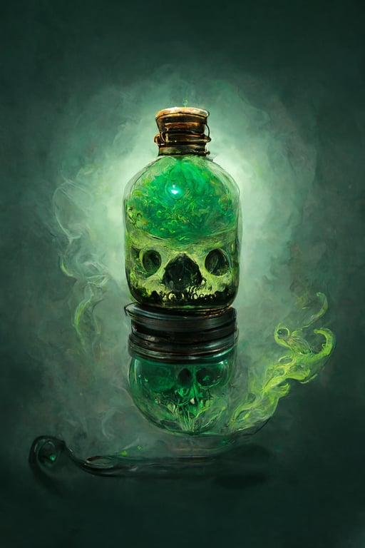 Green Poison Bottle