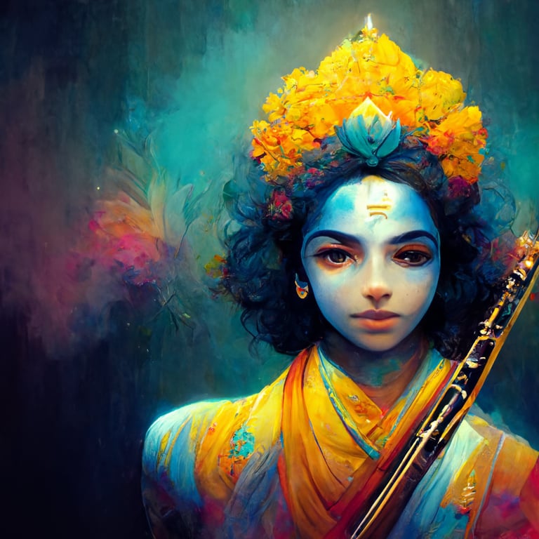 Lord Krishna With Flute Wallpapers