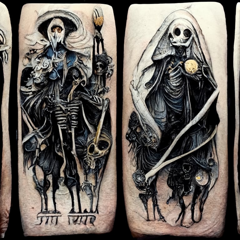 Grim Reaper Tattoo Sleeve