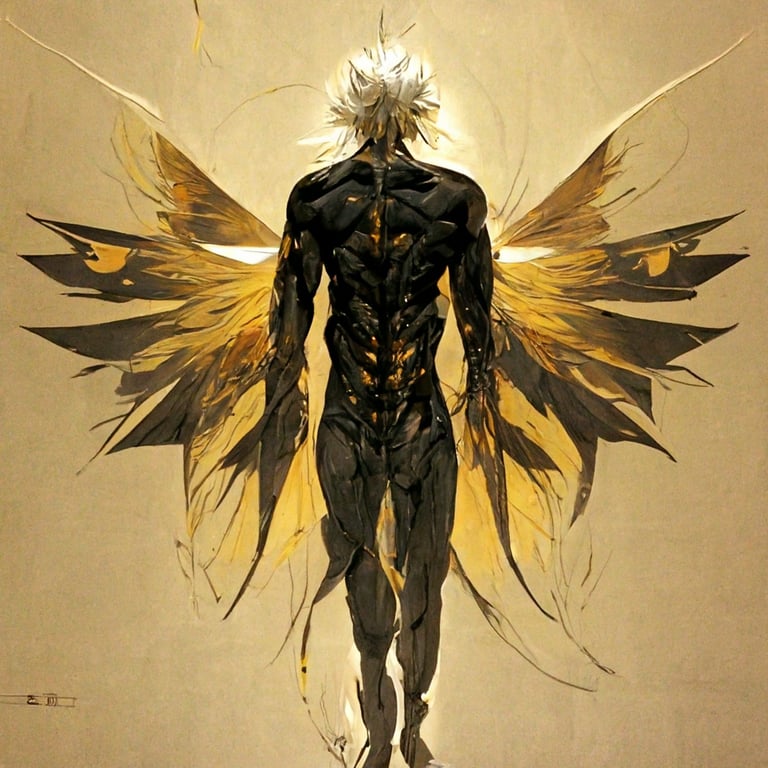 Ripped Angel Wings Anime