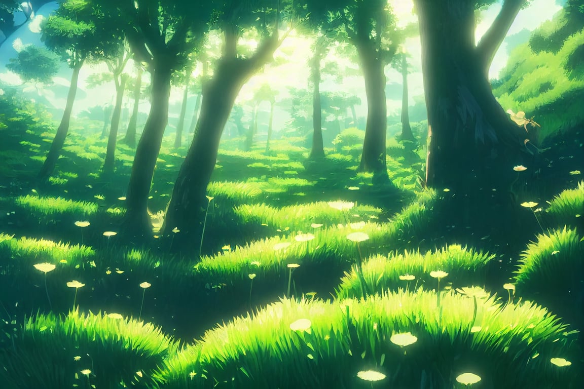 Anime Background Scenery Forest