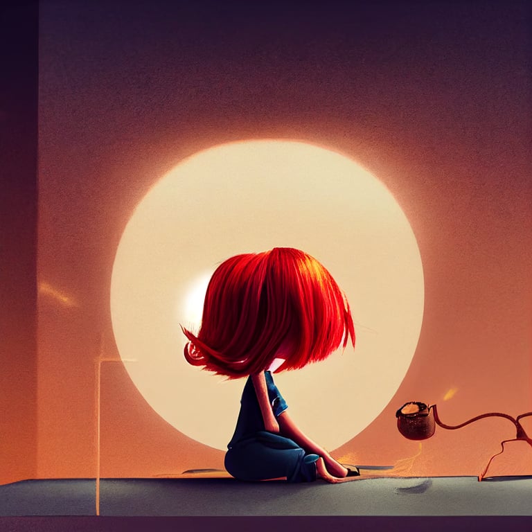 prompthunt: Pixar Style, menopause
