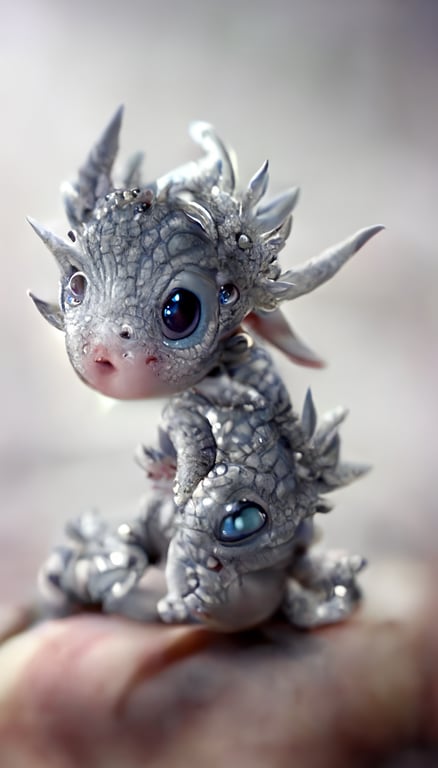 Realistic Cute Baby Dragons