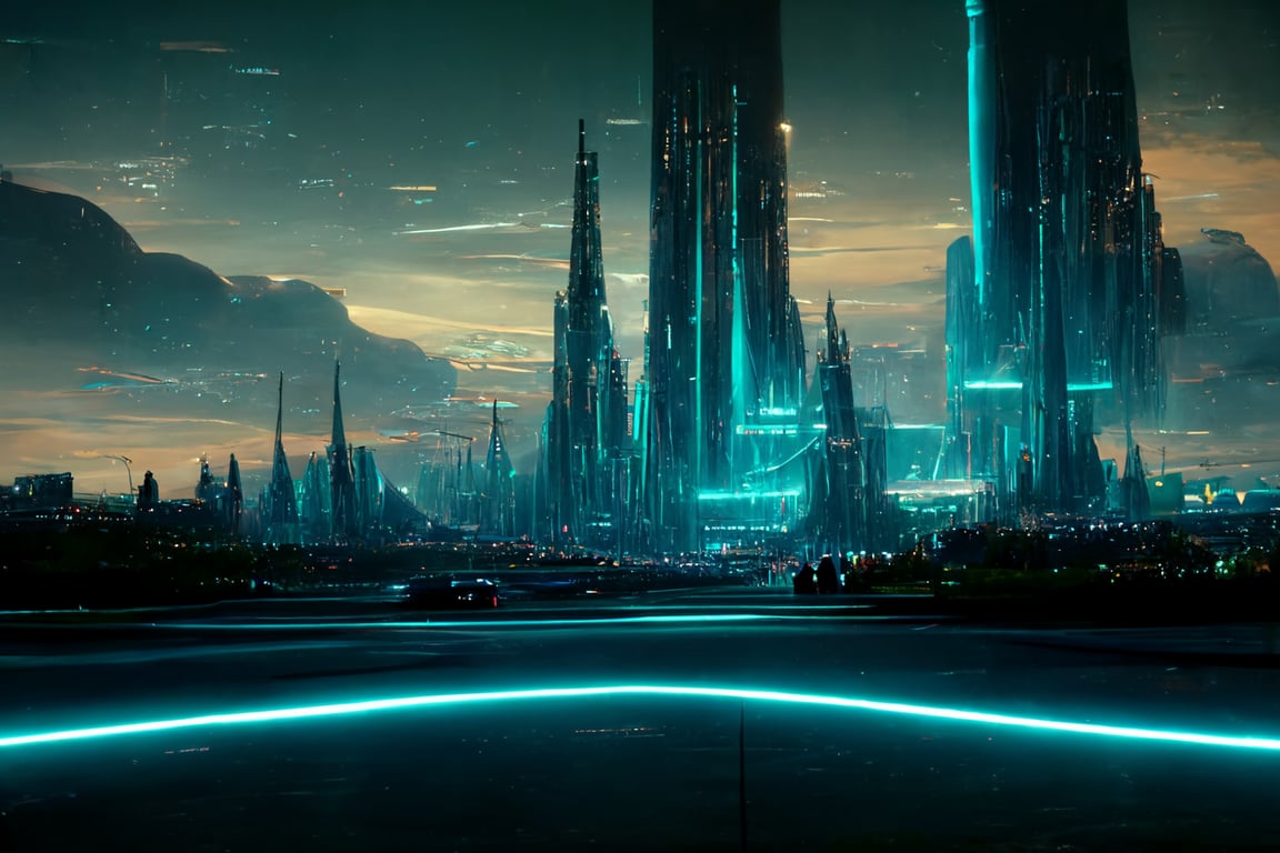 Tron Legacy Cityscape