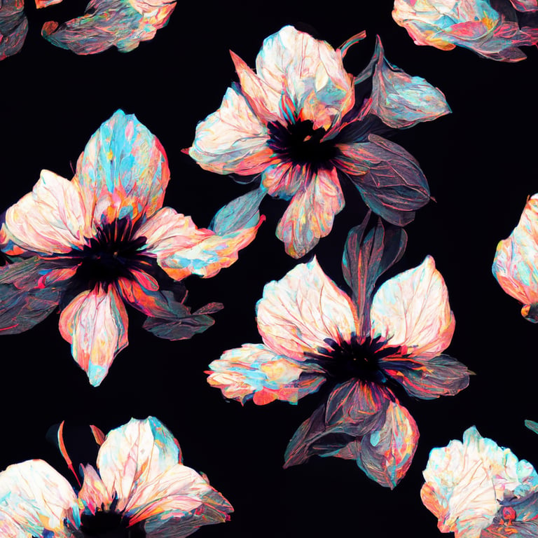 Dark Floral Pattern Tumblr