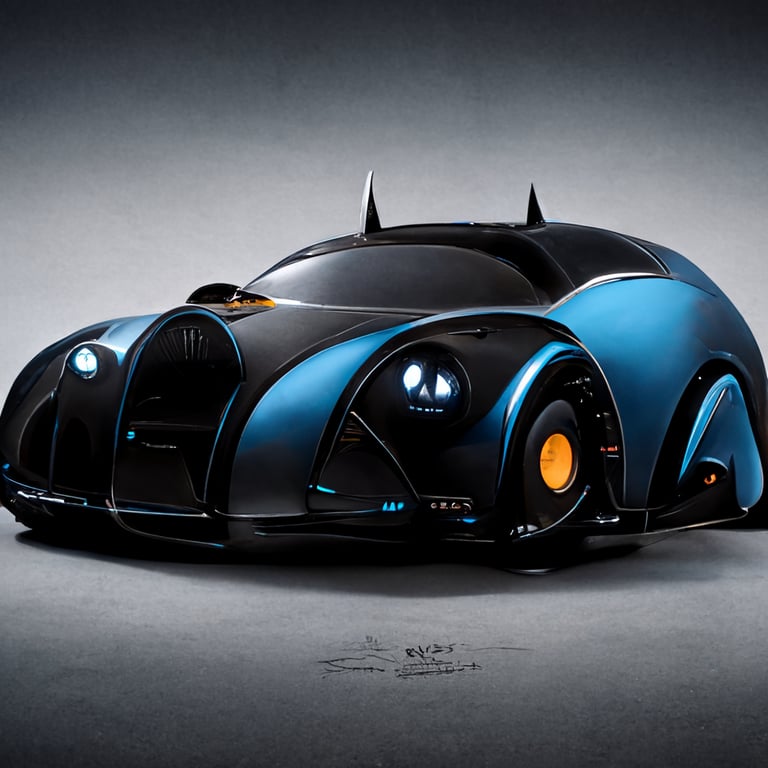 prompthunt: cars Bugatti fused with a Batmobile, Batman car, Bugatti ...