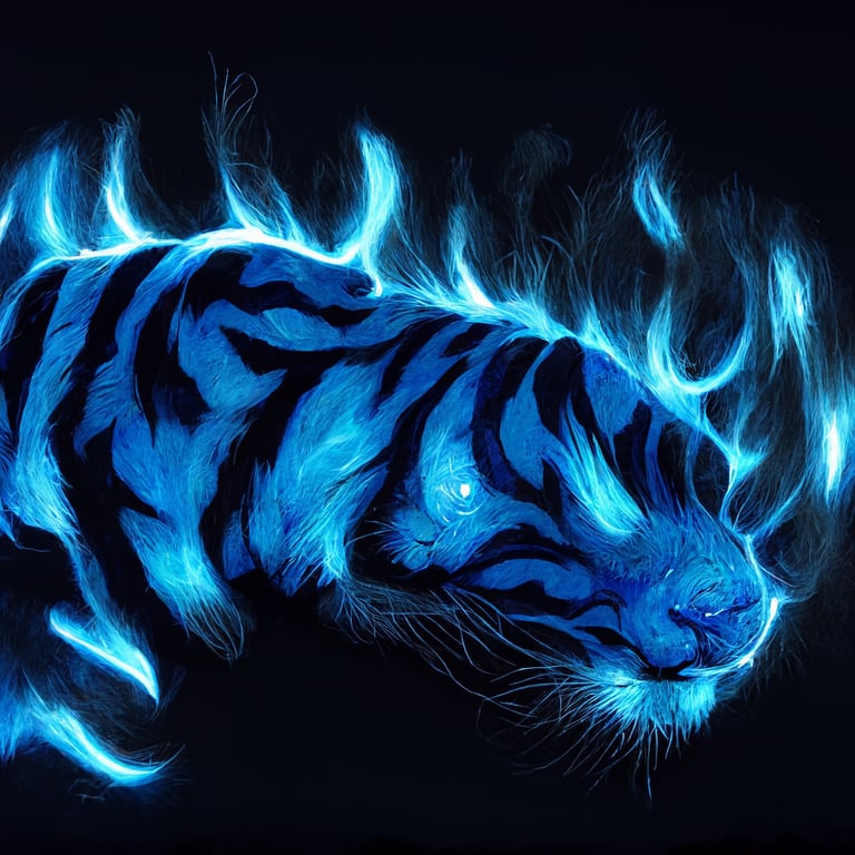 Blue Flame Tiger