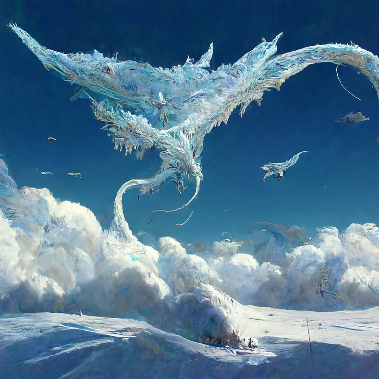 Flying Ice Dragon