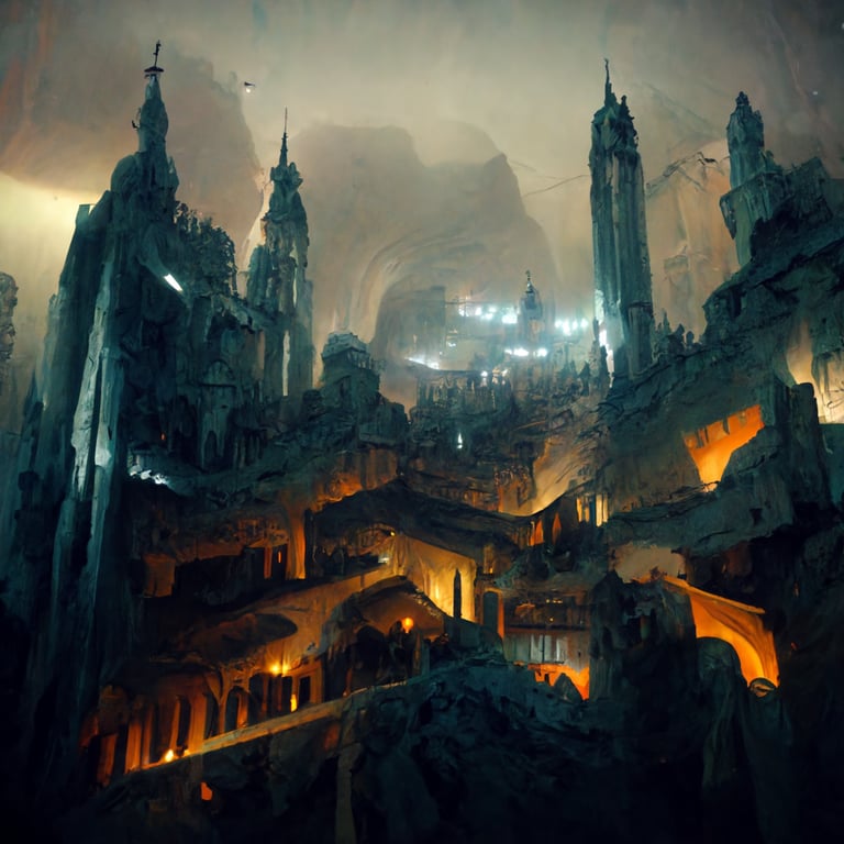 Drawings Of Fantasy Cities