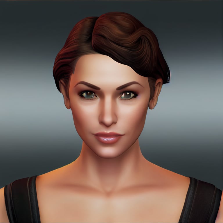 prompthunt: sims-3 character face closeup, kelly-brook, game screenshot ...
