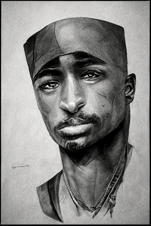 Drawing Of Tupac