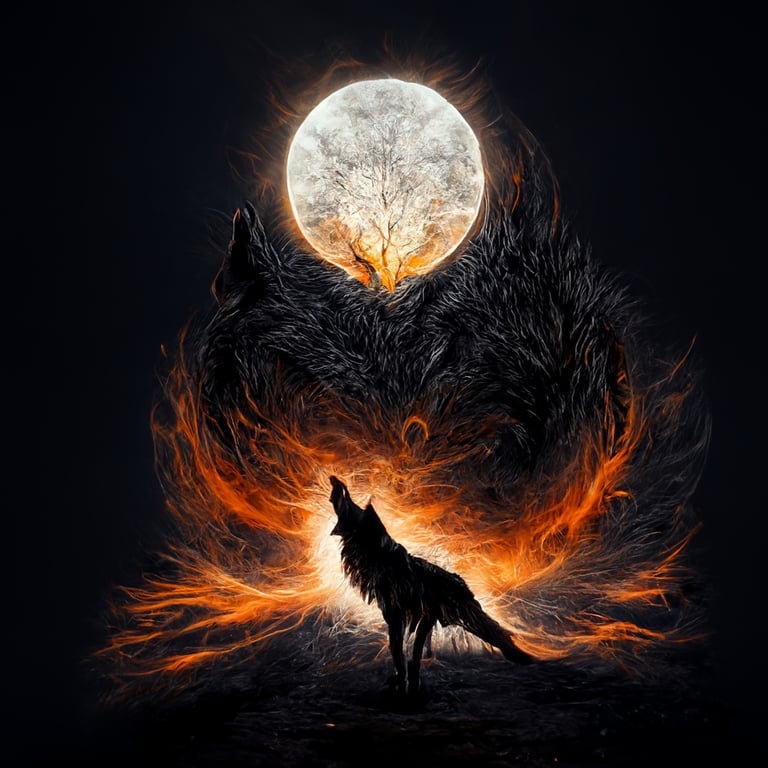 Lightning Wolf Wallpaper