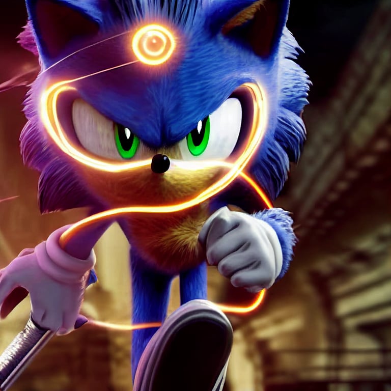 Sonic The Hedgehog With A Sword