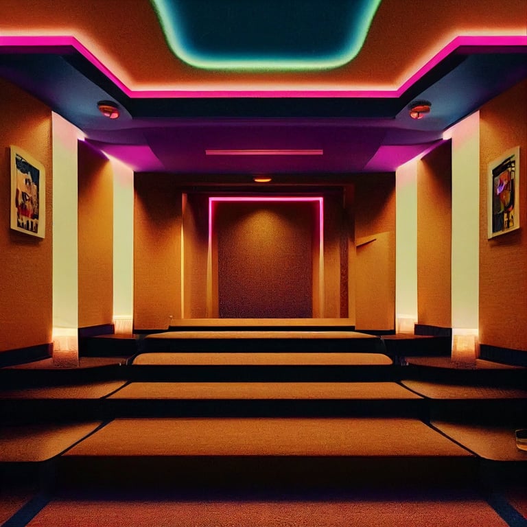Modern Movie Theater Lobby