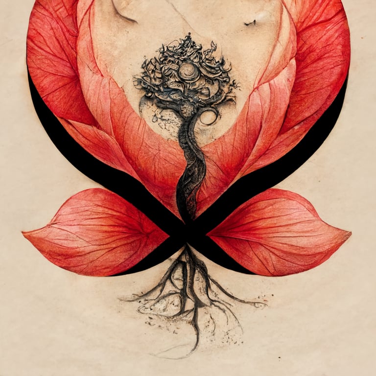 Chakra Tree Tattoo