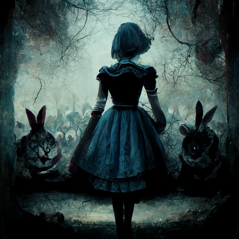 Dark Alice In Wonderland Wallpaper