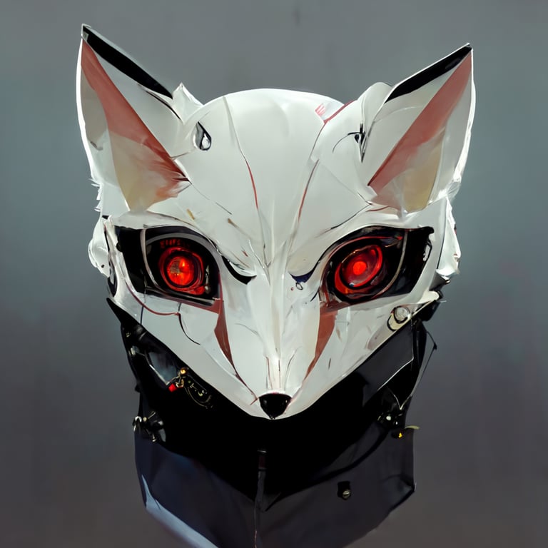 White Fox Mask