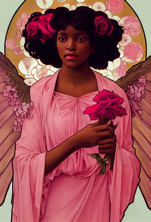 African American Female Angel