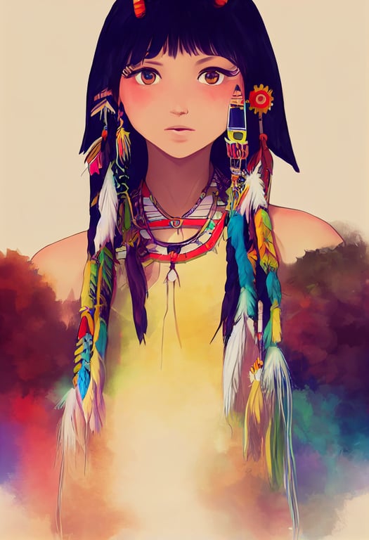Native American Anime Girl
