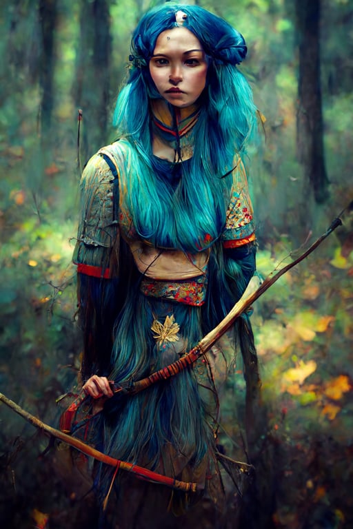 Beautiful Warrior Woman