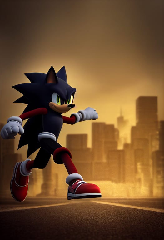 Shadow The Hedgehog Running