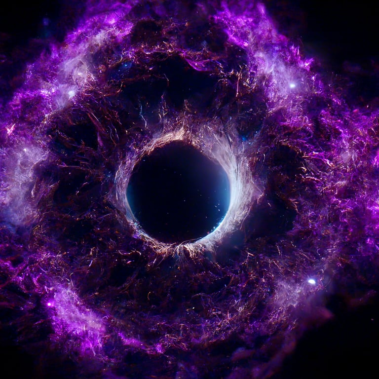 Space Black Hole Portal