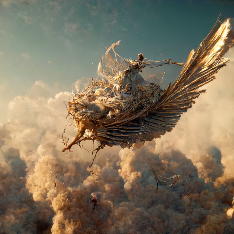 Person Falling Down From The Sky