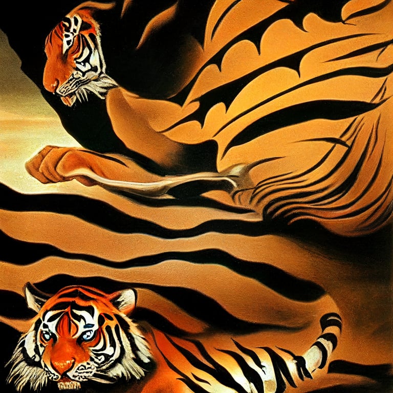 Salvador Dali Wallpaper Tiger