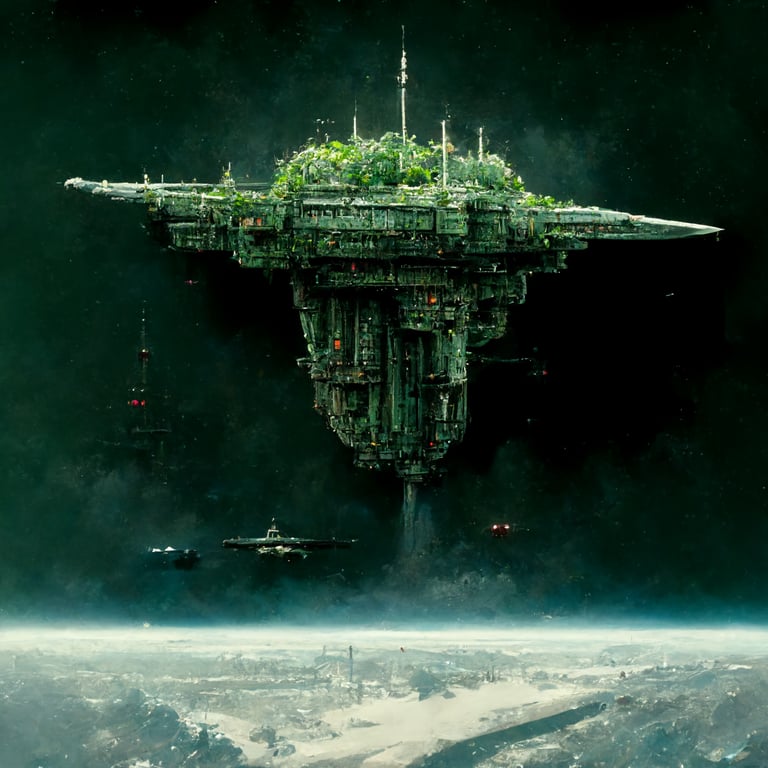 Green Spaceship