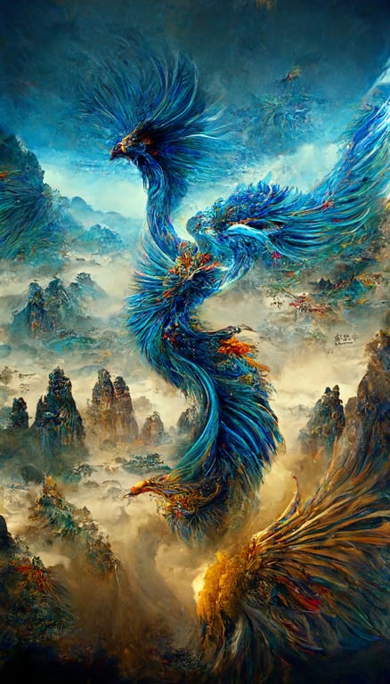 Mythical Phoenix Wallpaper