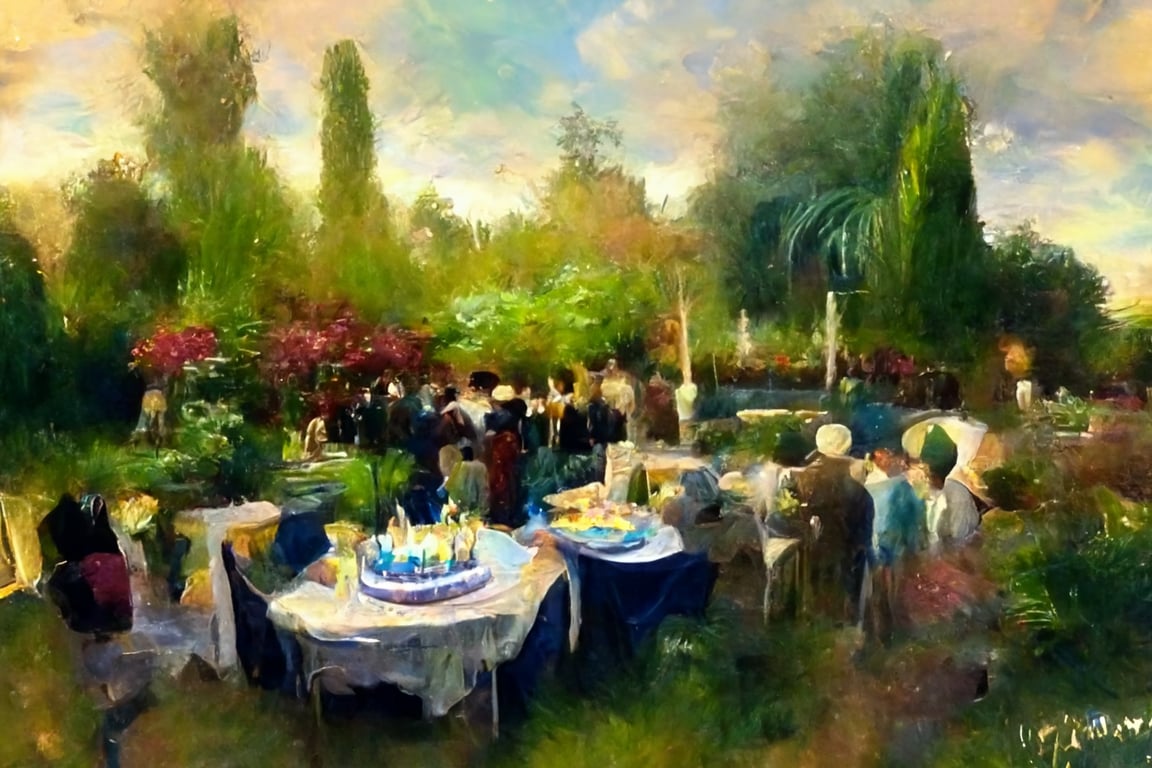 Monet Painting Garden Party | Fasci Garden