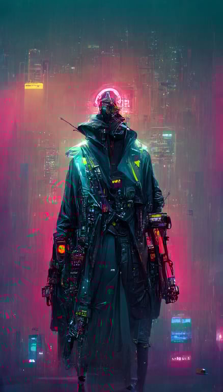 Cyberpunk Wizard
