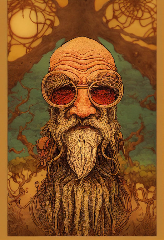 Hermit Man Drawing