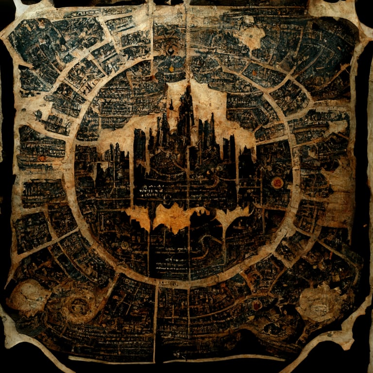 Gotham City Map Dark Knight Rises