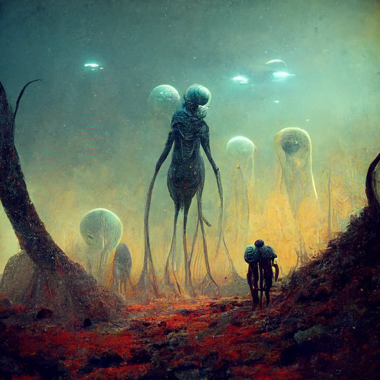 prompthunt: Alien life forms