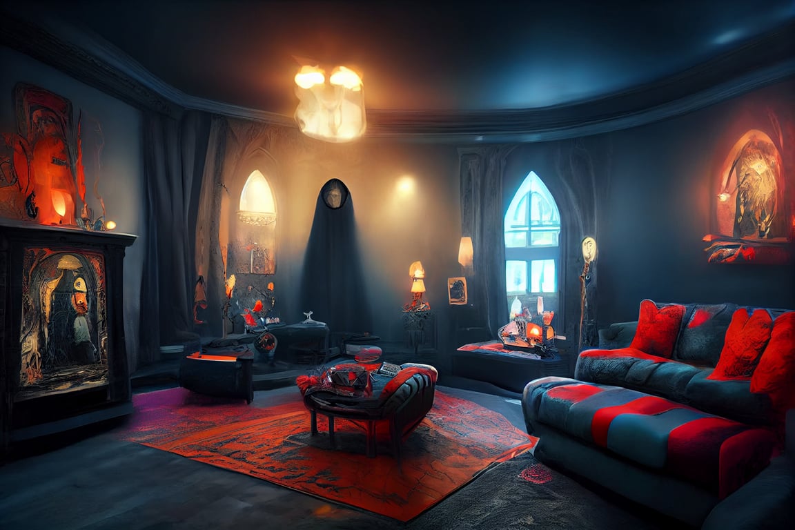 Addams Family House In Color