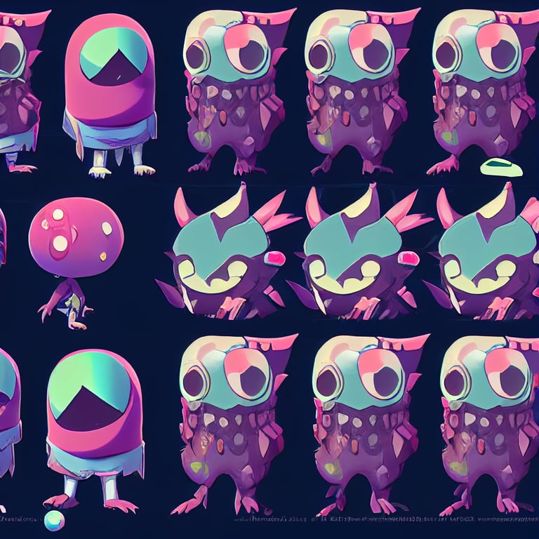 Game Character Model Sheet