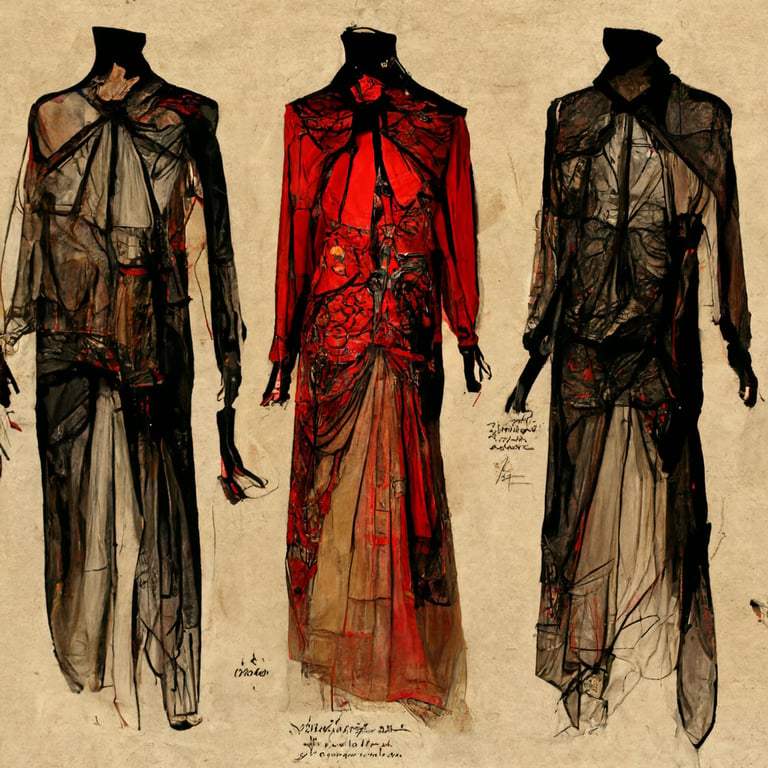 Movie Costume Design Sketches