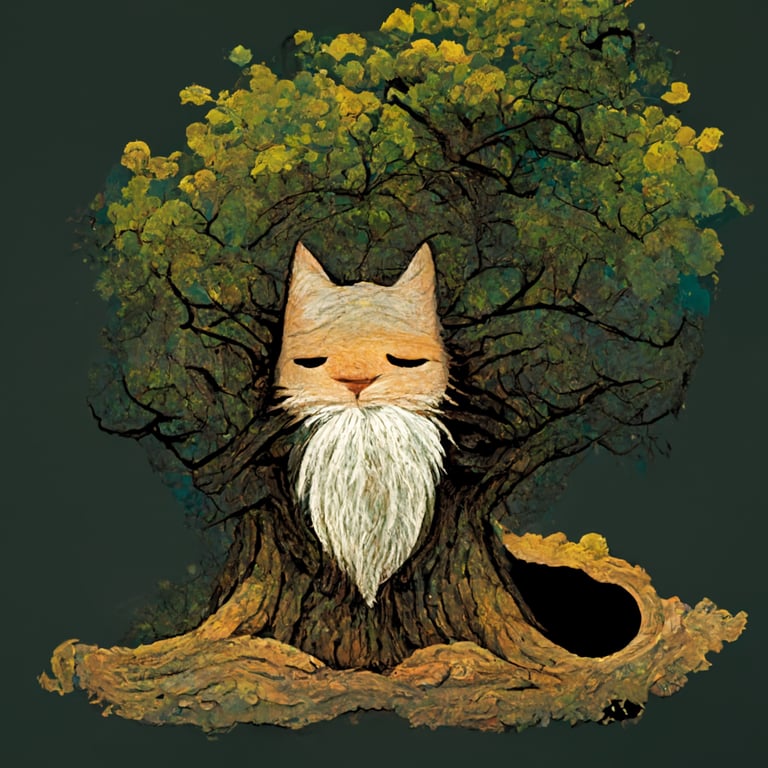 Cat Beard Painting